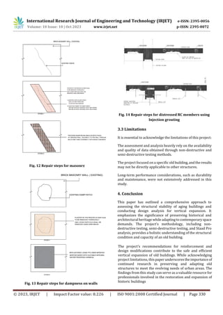 Assessment of structural integrity of G+2 storied old building for vertical expansion through ...
