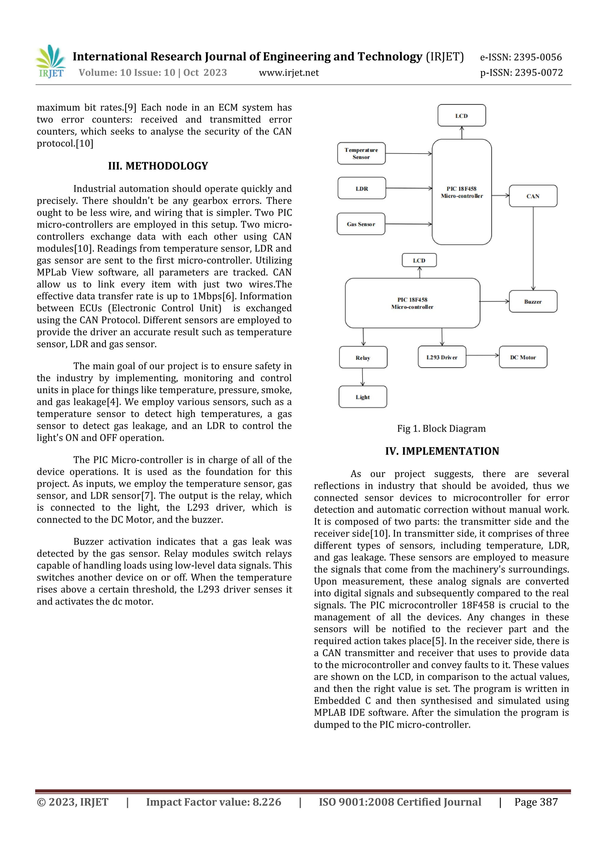 CAN Bus Integration for Enhanced Industrial Control and Safety | PDF