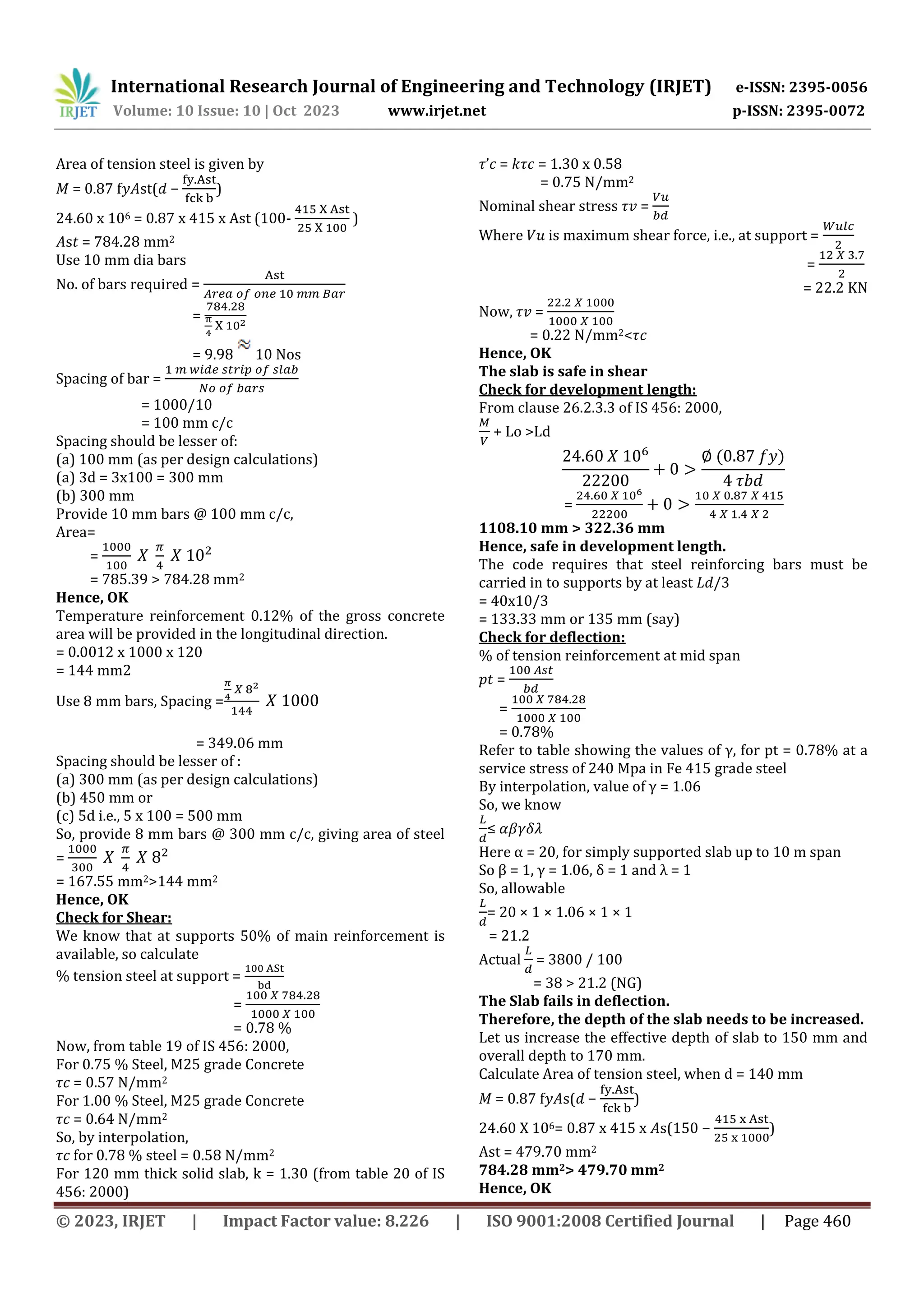 Final Paper on Study and Design of Footbridge to connect the first ...