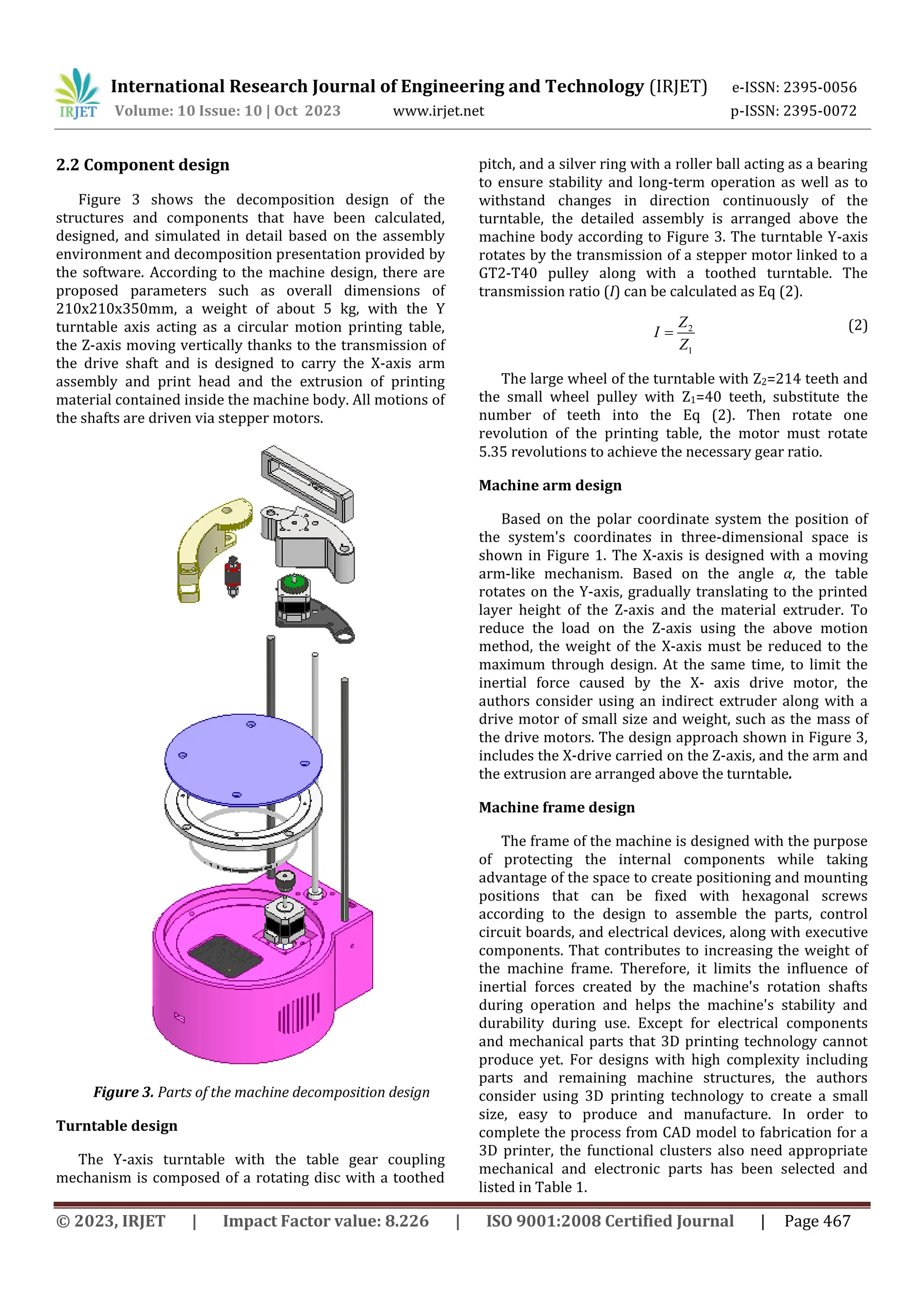 Designing of 3D Printer Based on Polar Coordinate System | PDF