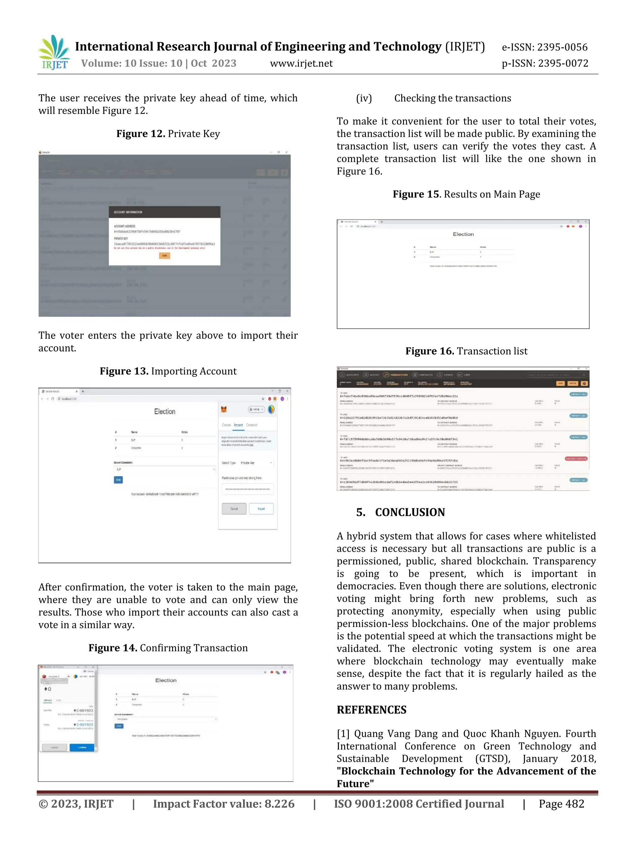 Blockchain based electronic voting system | PDF