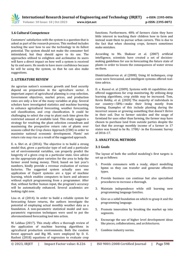 Automated Machine Learning based Agricultural Suggestion System | PDF
