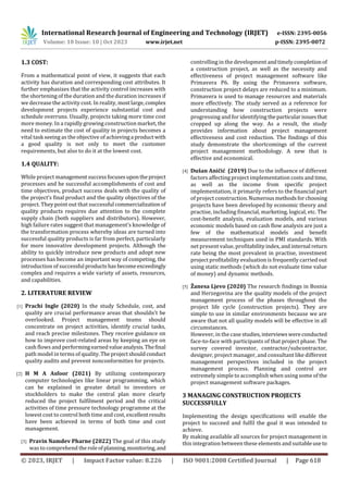 The role of time, cost and quality in project management | PDF