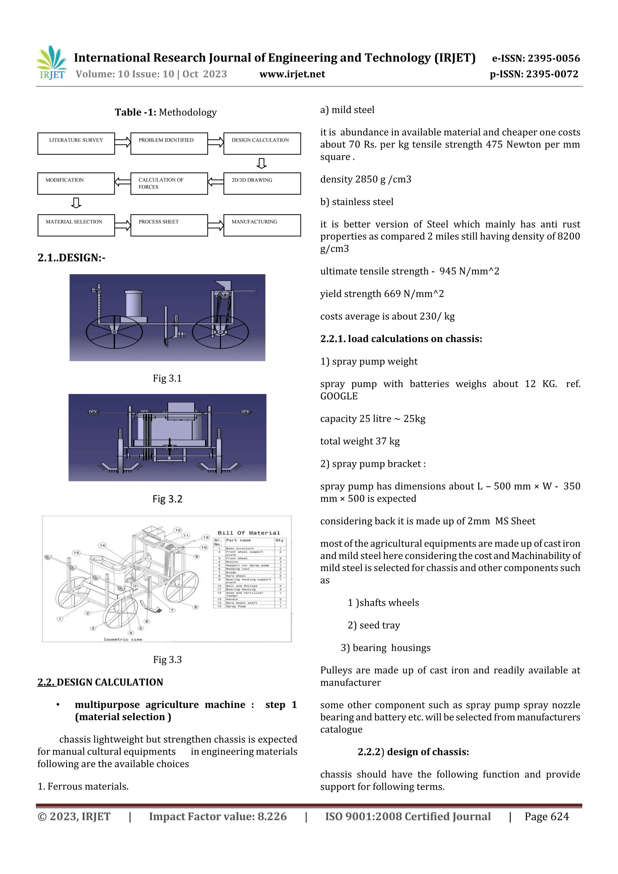 Design and Fabrication of Multi-purpose Agriculture Machine | PDF