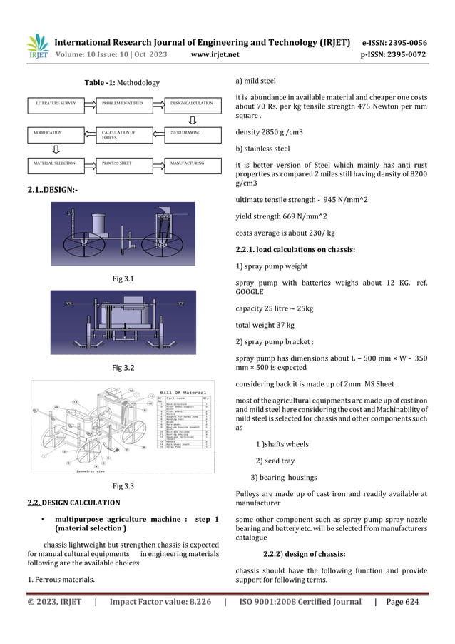 Design and Fabrication of Multi-purpose Agriculture Machine | PDF ...