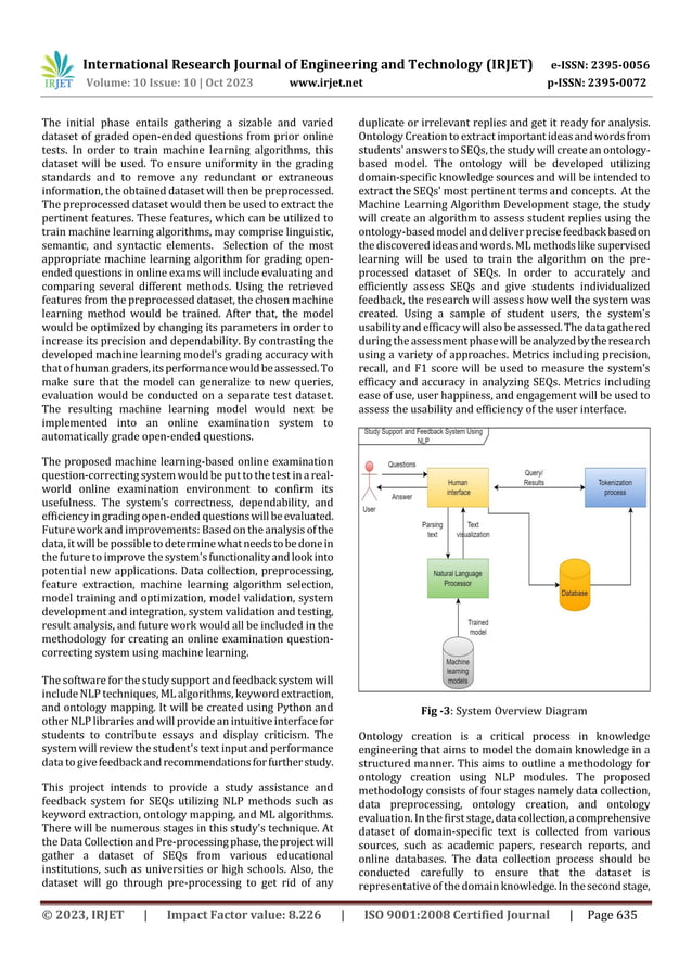 Study Support and Feedback System Using Natural Language Processing | PDF | Computer Software ...