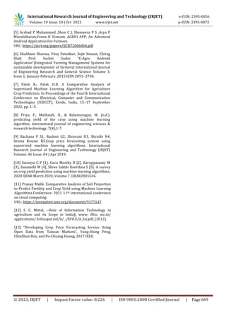 Development of a Mobile Application for Connecting Farmers with Traders and a Price Prediction ...