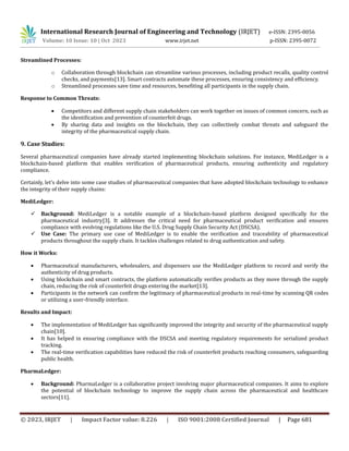 Blockchain's Potential in Enhancing Pharmaceutical Supply Chain Security | PDF
