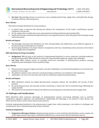 Blockchain's Potential in Enhancing Pharmaceutical Supply Chain Security | PDF