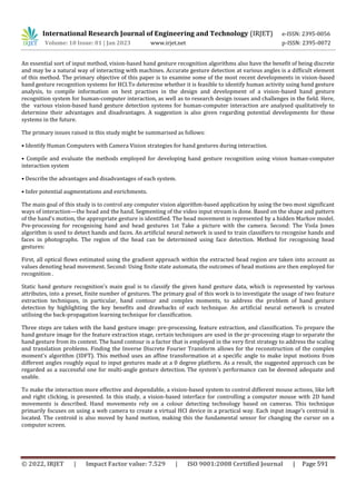 SLIDE PRESENTATION BY HAND GESTURE RECOGNITION USING MACHINE LEARNING | PDF