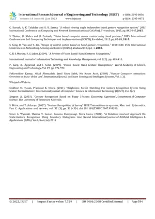 SLIDE PRESENTATION BY HAND GESTURE RECOGNITION USING MACHINE LEARNING | PDF