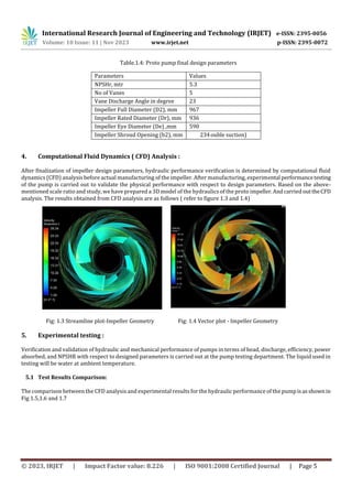 Centrifugal Pump Impeller Design by Model to Proto Method and Its ...