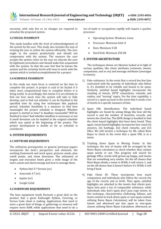 Spammer Detection and Fake User Identification on Social Networks | PDF