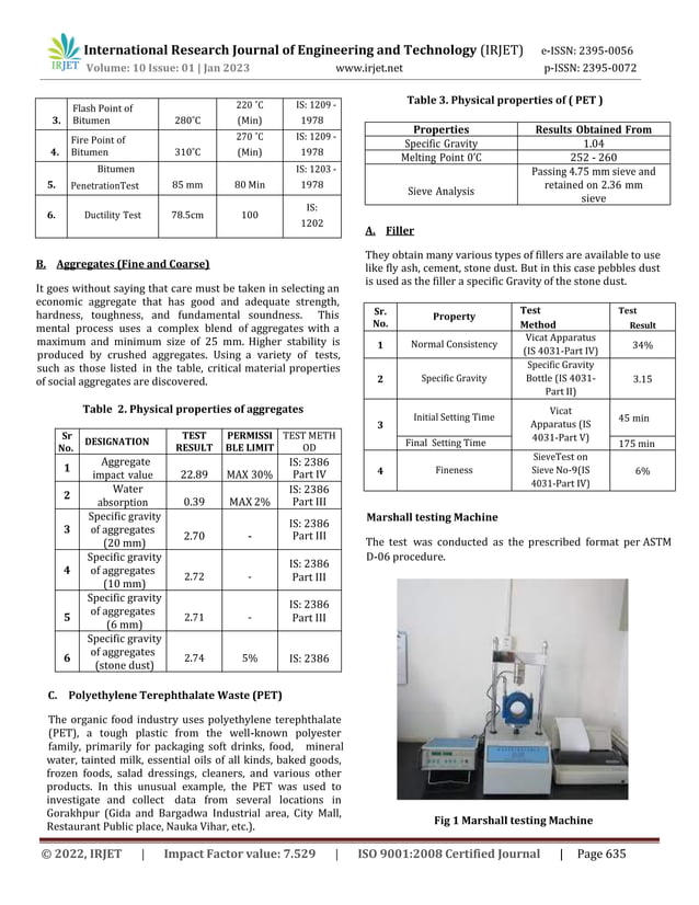 Study of Plastic Waste Mix Bitumen | PDF