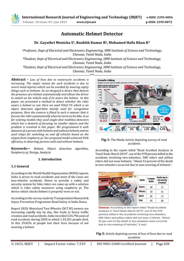 Automatic Helmet Detector | PDF