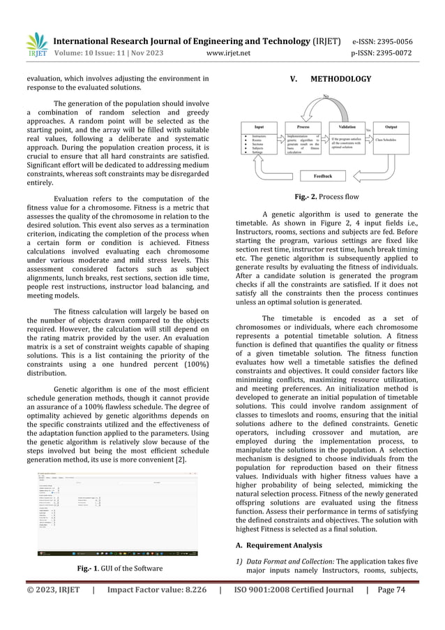 Timetable Generator Using Genetic Algorithm | PDF
