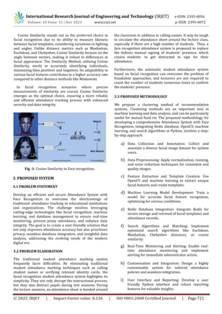 Facial Recognition based Attendance System: A Survey | PDF