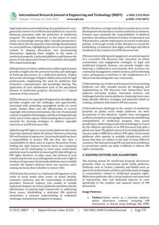 Social Media Platform For IPR Discussion | PDF