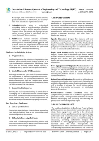 Social Media Platform For IPR Discussion | PDF