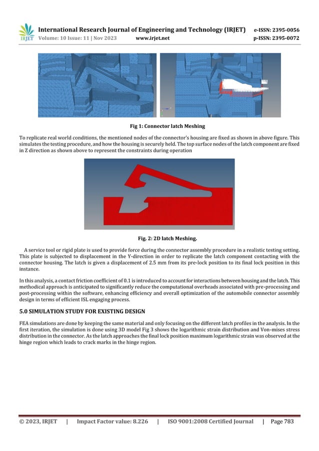 Design Optimization of Connector Secondary Latch to Avoid Failure in Automotive Connectors | PDF ...