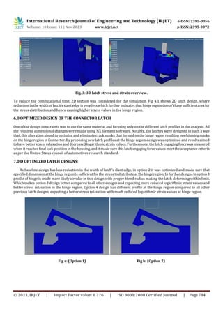Design Optimization of Connector Secondary Latch to Avoid Failure in Automotive Connectors | PDF
