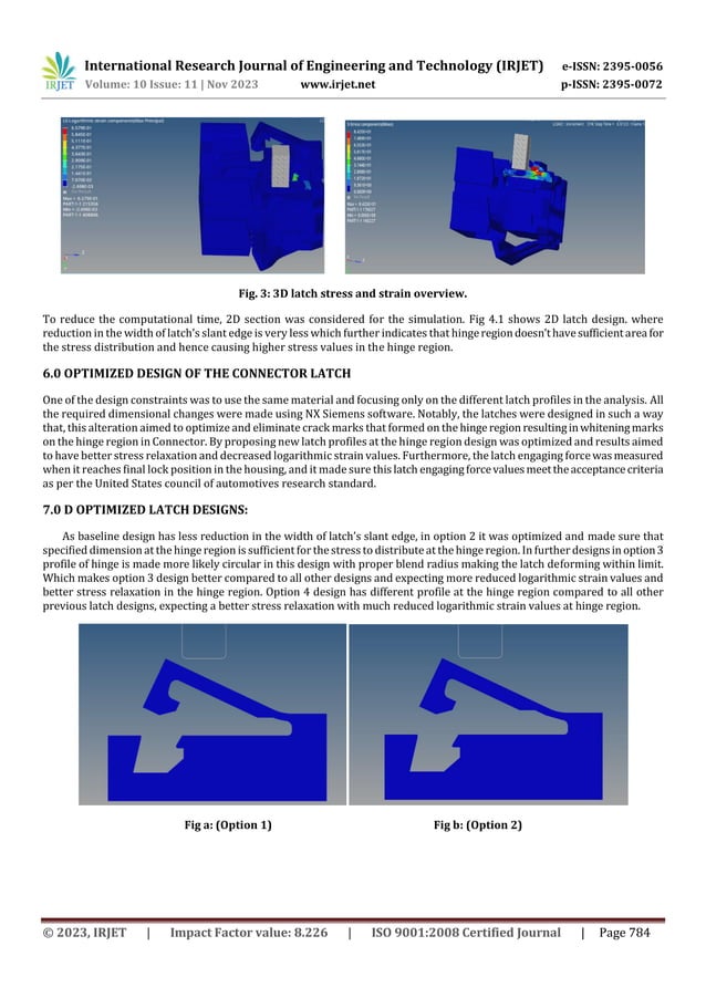 Design Optimization of Connector Secondary Latch to Avoid Failure in ...