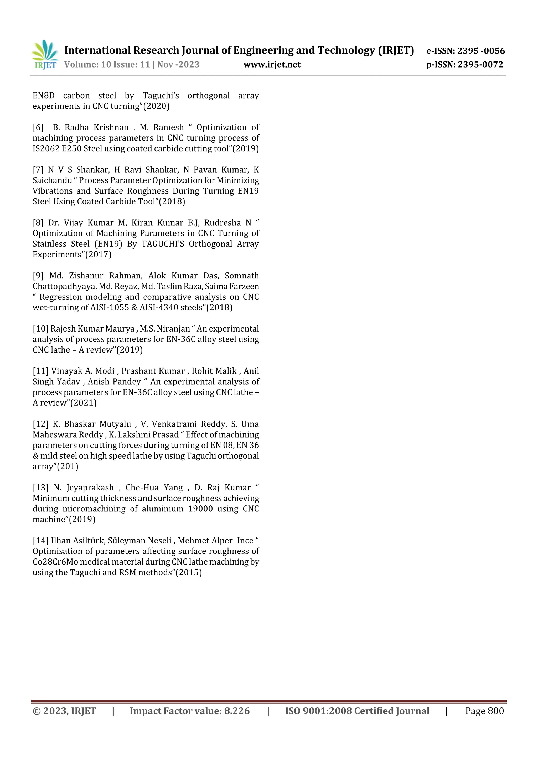 Experimental And Optimization of CNC Lathe Machine By Using Taguchi Method | PDF