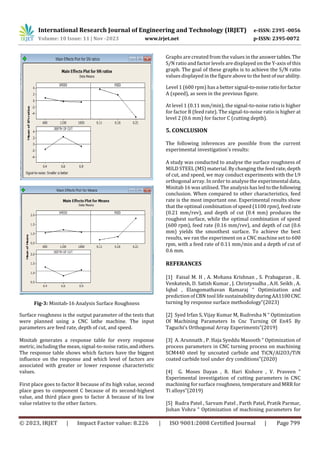 Experimental And Optimization of CNC Lathe Machine By Using Taguchi Method | PDF
