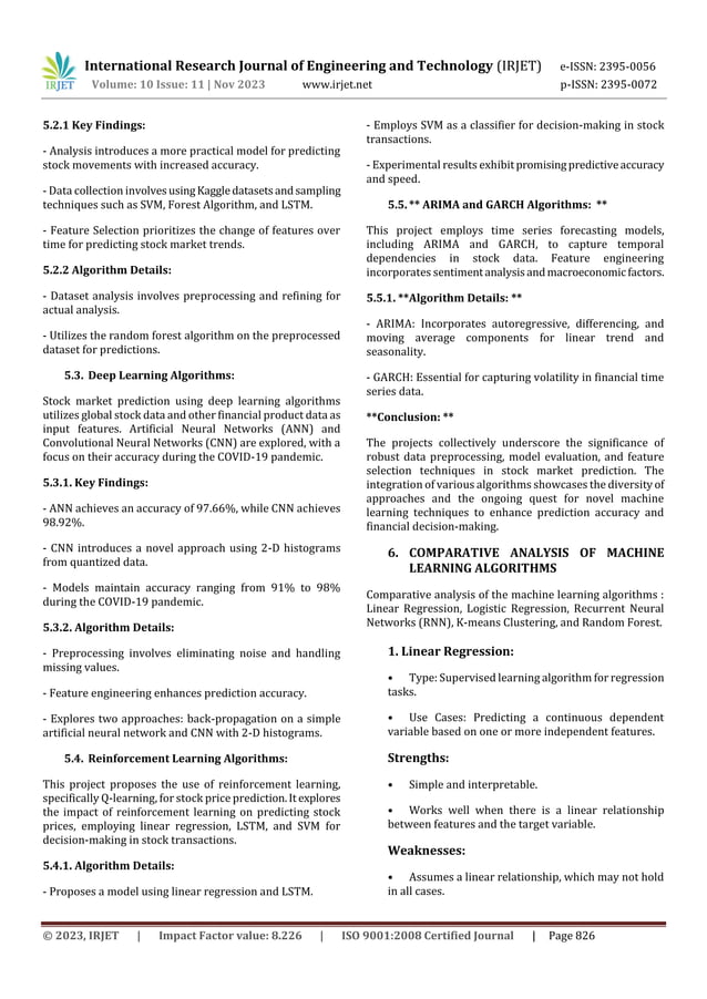 Stock Market Prediction using Machine Learning | PDF