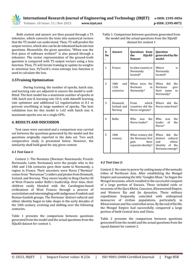 AUTOMATIC QUESTION GENERATION USING NATURAL LANGUAGE PROCESSING | PDF