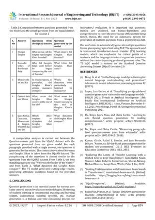 AUTOMATIC QUESTION GENERATION USING NATURAL LANGUAGE PROCESSING | PDF