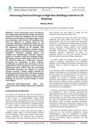 Advancing Electrical Design in High-Rise Buildings with Revit 3D ...