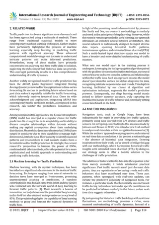 Enhancing Traffic Prediction with Historical Data and Estimated Time of Arrival | PDF