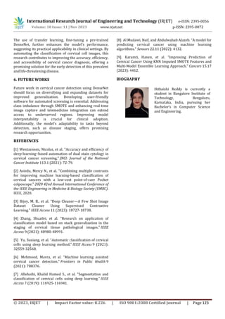 Cervical Cancer Detection: An Enhanced Approach through Transfer ...