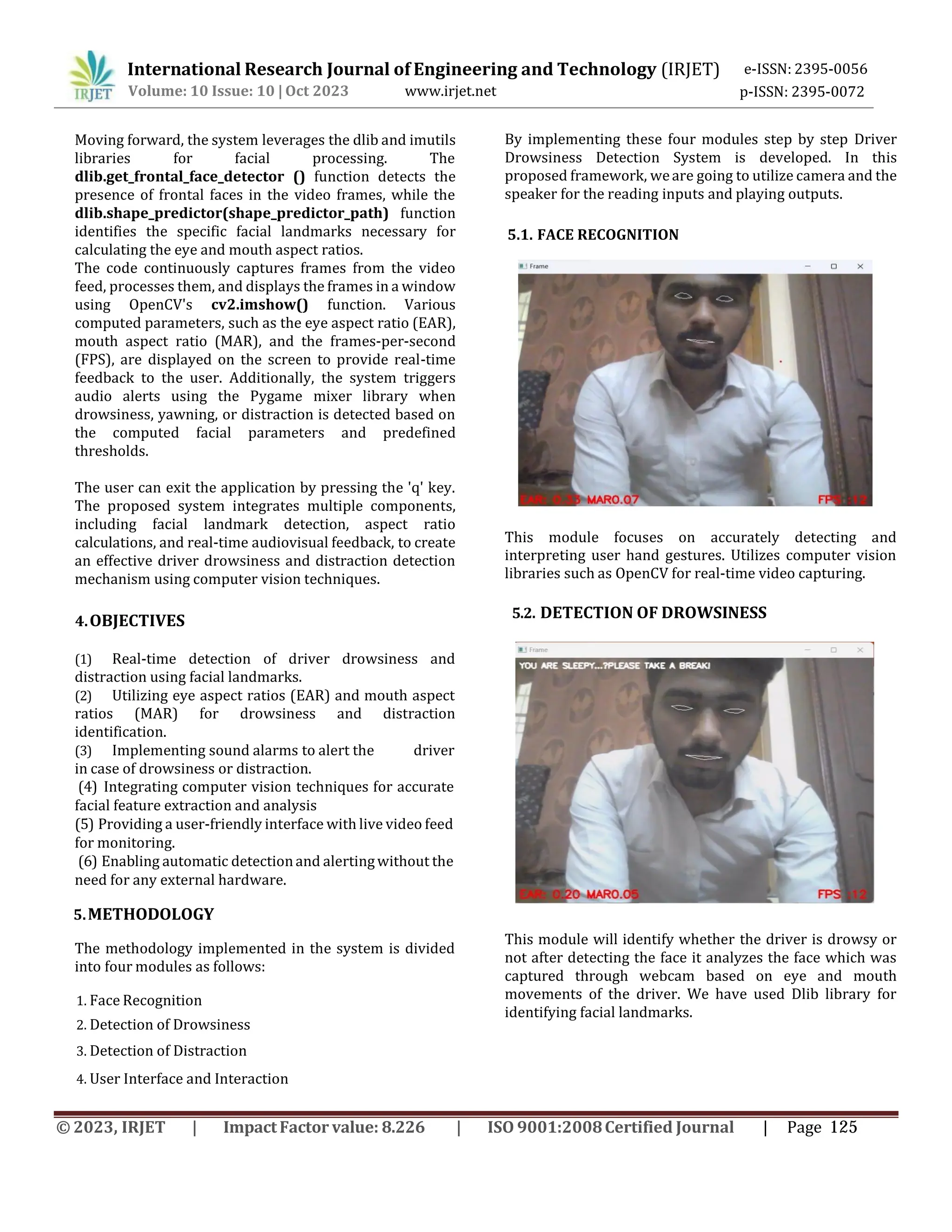 Driver Drowsiness Detection System Pdf