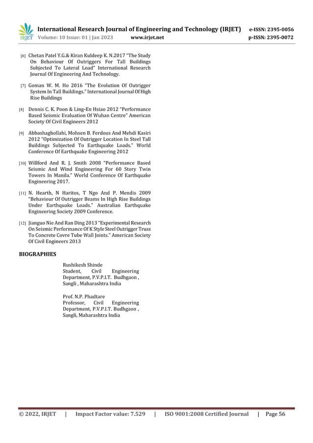 Seismic Analysis of High Rise Building Using Outriggers and Belt- Truss ...