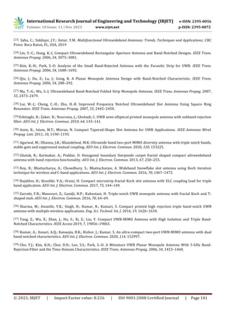 Recent Advances in Ultra-Wideband Antenna Design: A Review | PDF