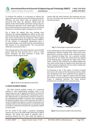 DEVELOPMENT OF A WHEEL HUB BY TOPOLOGICAL OPTIMIZATION METHOD APPLIED ...