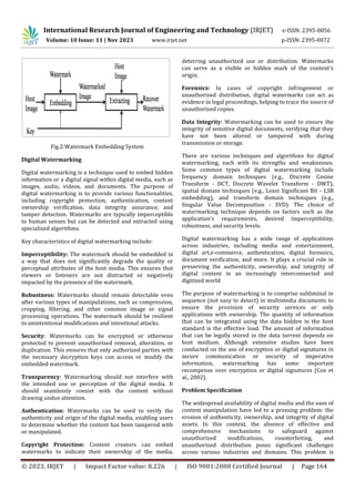 A Robust and Secured Digital Watermarking Approach Based on SVD, DWT Technique | PDF