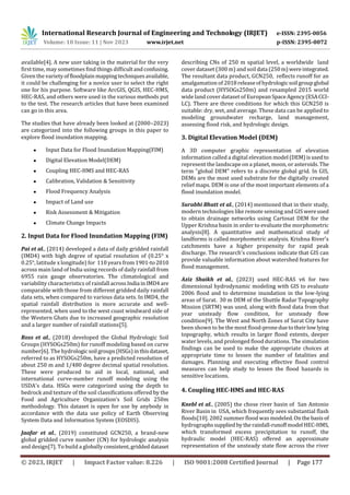 Flood Inundation Mapping(FIM) and Climate Change Impacts(CCI) using Simulation Models and GIS: A ...