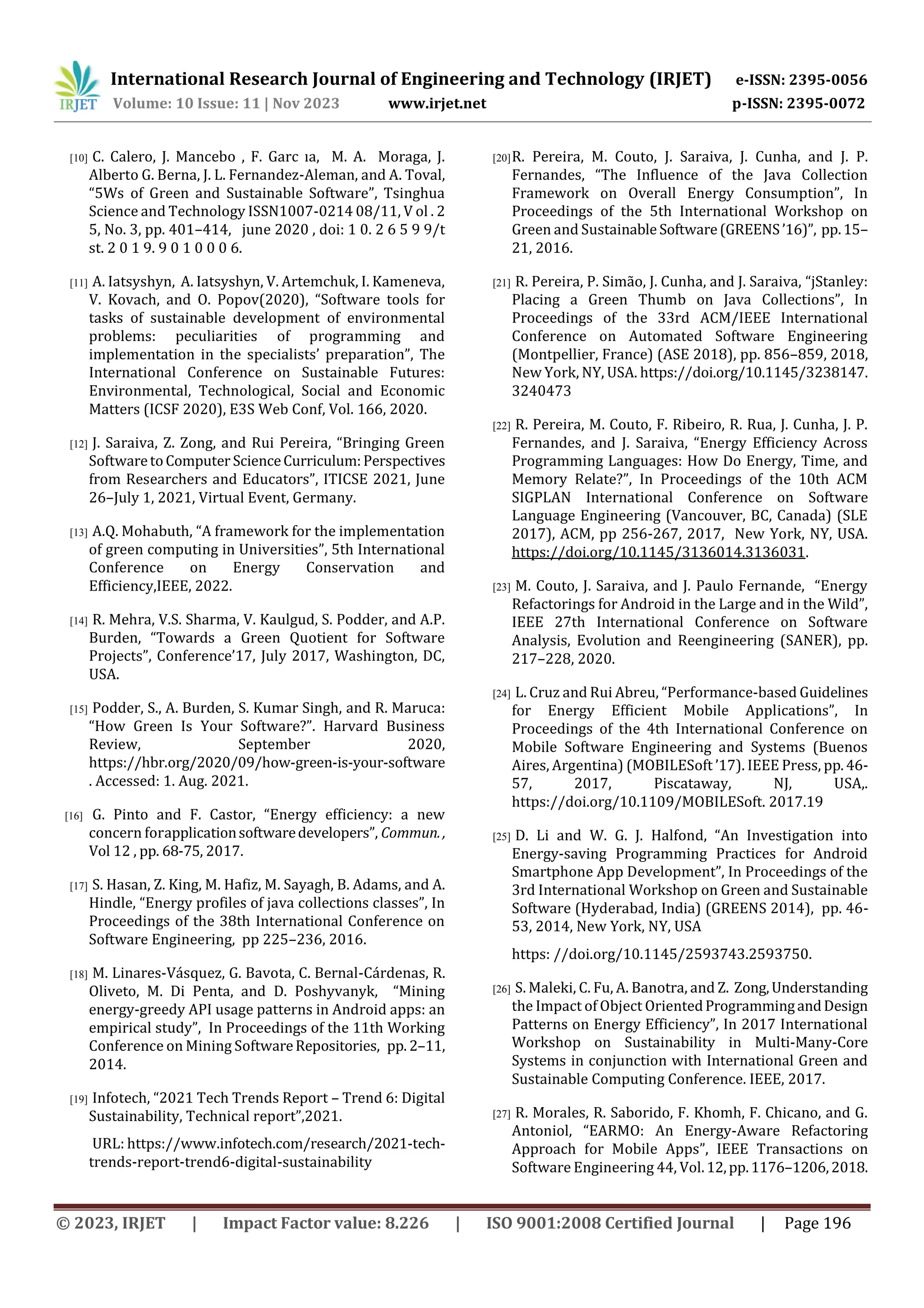 Challenges in Software Engineering for Green Software Development | PDF