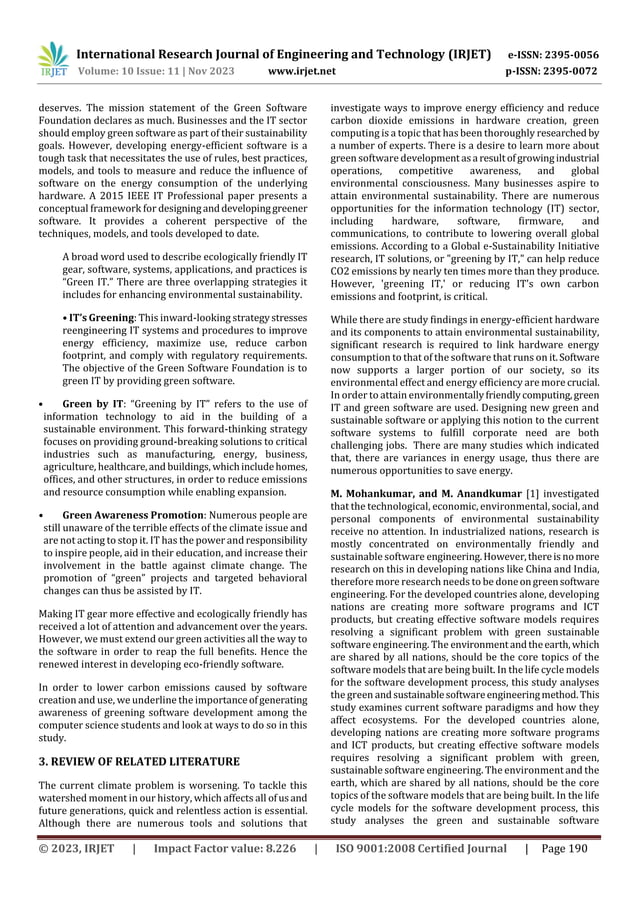 Challenges in Software Engineering for Green Software Development | PDF ...