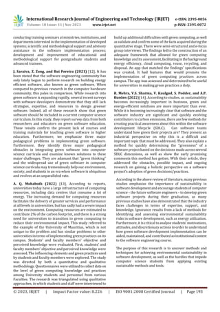 Challenges in Software Engineering for Green Software Development | PDF