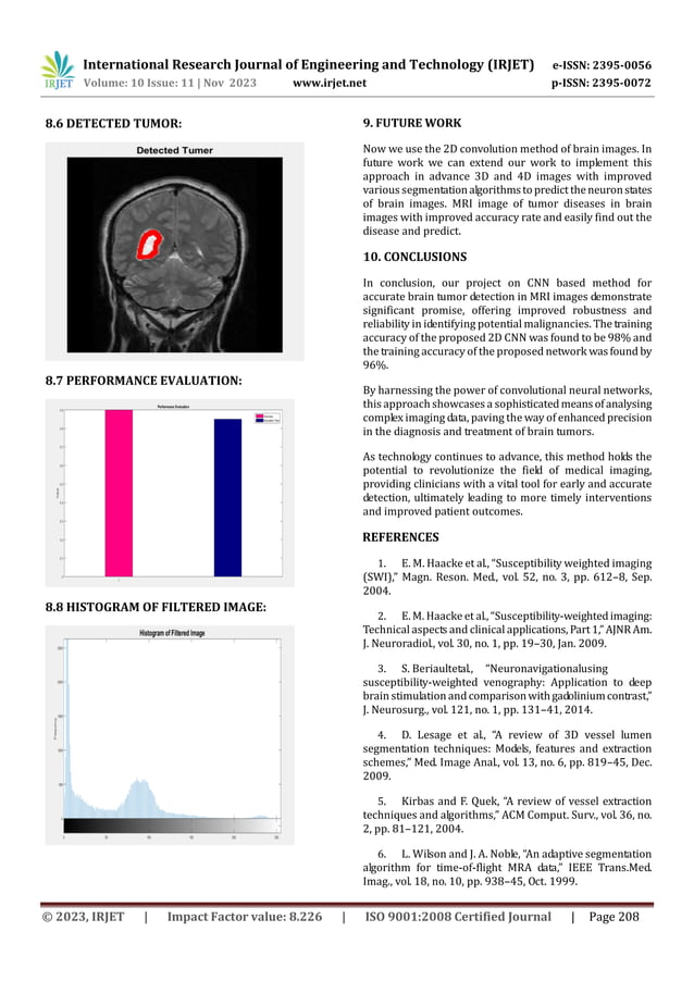 Convolutional Neural Network Based Method For Accurate Brain Tumor Detection In Mri Images With