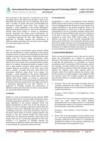 Pneumonia Detection Using Deep Learning and Transfer Learning | PDF