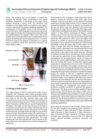 Design and Testing of Fin Ray Soft Gripper’s Finger | PDF