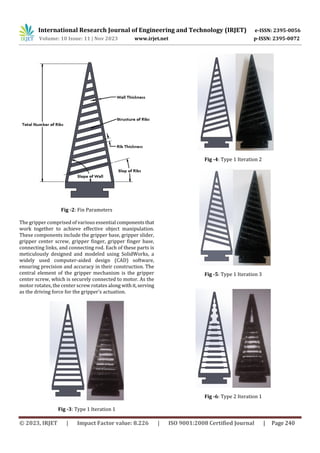 Design and Testing of Fin Ray Soft Gripper’s Finger | PDF