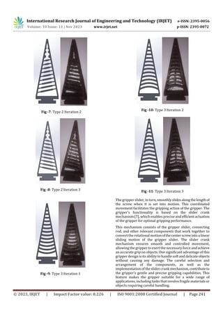 Design and Testing of Fin Ray Soft Gripper’s Finger | PDF