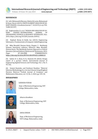 Structural Analysis of Go-kart Chassis using different materials to ...