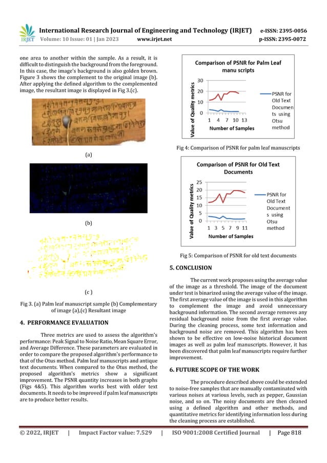 Binarization of Degraded Text documents and Palm Leaf Manuscripts | PDF